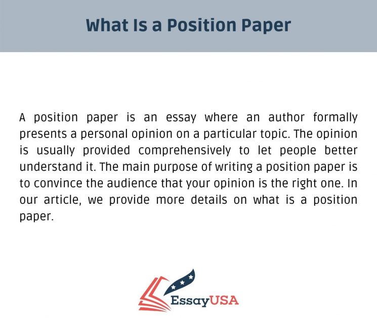 How to Write a Position Paper? - essayusa.com
